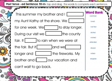 Interactive Lesson and Activity using Google Slides on the inflectional ...