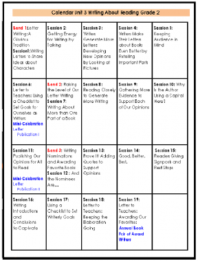 Writers Workshop Grade 2 Unit 3 Writing About Reading Lesson Plan ...