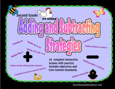 Addition and Subtraction Strategies Unit, Gr 2 Smartboard Lesson ...