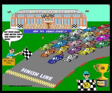 Smartboard Attendance- Animated Race Car Attendance - Smartboard ...