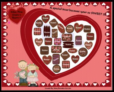 Valentine Attendance for the Smartboard - Smartboard Attendance.Com