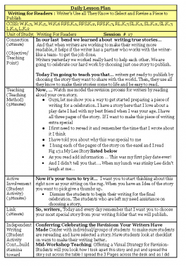 Writers Workshop Unit 2 - Smartboard Attendance.Com