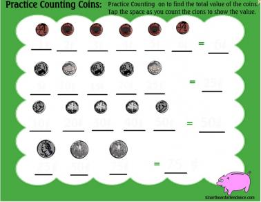 Counting Money Smartboard Lesson/Activities Grades 1-3 - Smartboard ...