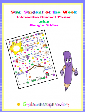 Distance Learning- Star Student of the week Interactive Student Poster ...