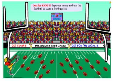 Smartboard Attendance Just for Kicks Animated Football Attendance ...