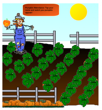 Pumpkin Patch Smartboard attendance - Smartboard Attendance.Com