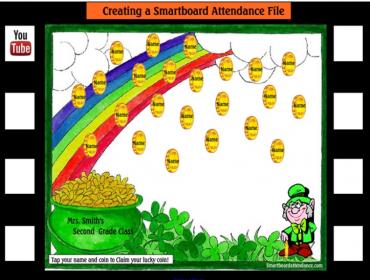 Saint Patrick's Day Animated Smartboard Attendance - Smartboard ...