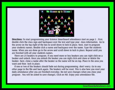 Science Smartboard Attendance - Smartboard Attendance.Com