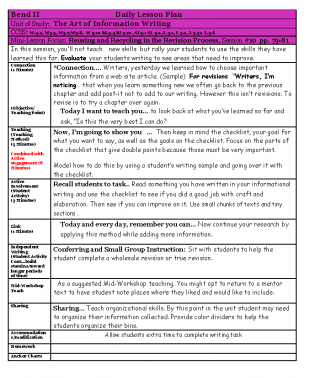 The Art of Information Writing Grade 3 , Unit 2, Lesson Plan Bundle ...
