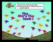 April Showers Smartboard Attendance - Smartboard Attendance.Com