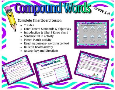 Compound Words Smartboard Lesson - Smartboard Attendance.Com