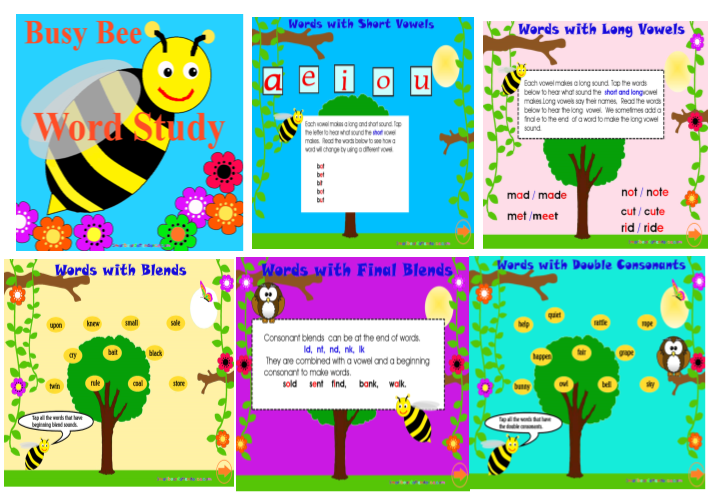Busy Bee Word Study Smartboard Lesson - Smartboard Attendance.Com