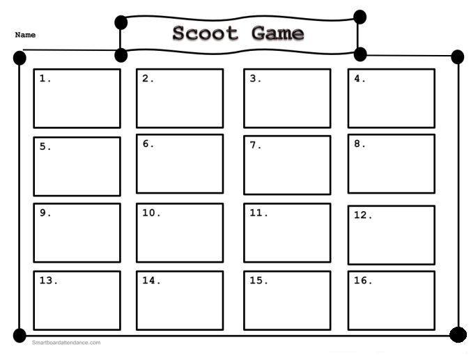Rounding to the Nearest Ten Scoot Game or Math Center - Smartboard ...