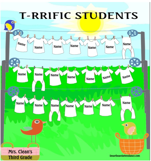 T-rrific Students Animated Smartboard Attendance - Smartboard ...