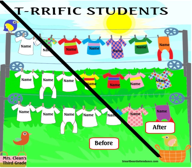 T-rrific Students Animated Smartboard Attendance - Smartboard ...
